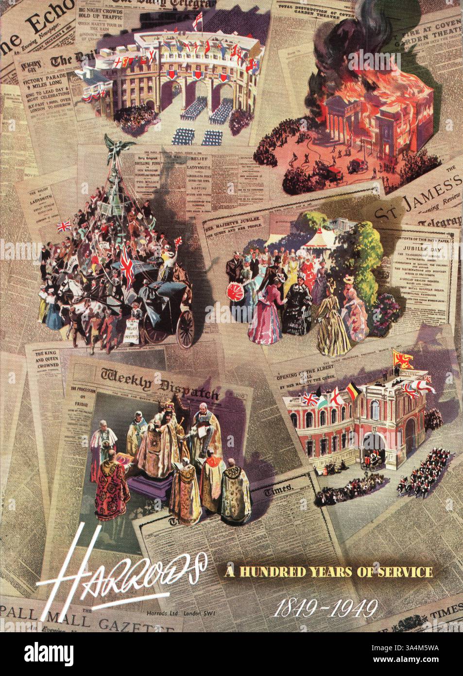 Harrods london 1949 hi-res stock photography and images - Alamy