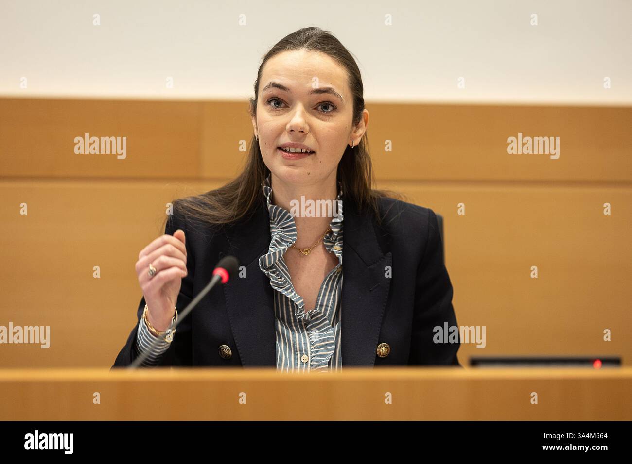 Minister of Middle Classes Eleonore Simonet a session of the ...