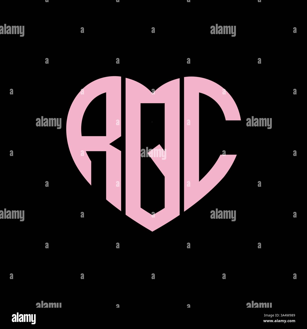 Rqc logo design Stock Vector Images - Alamy