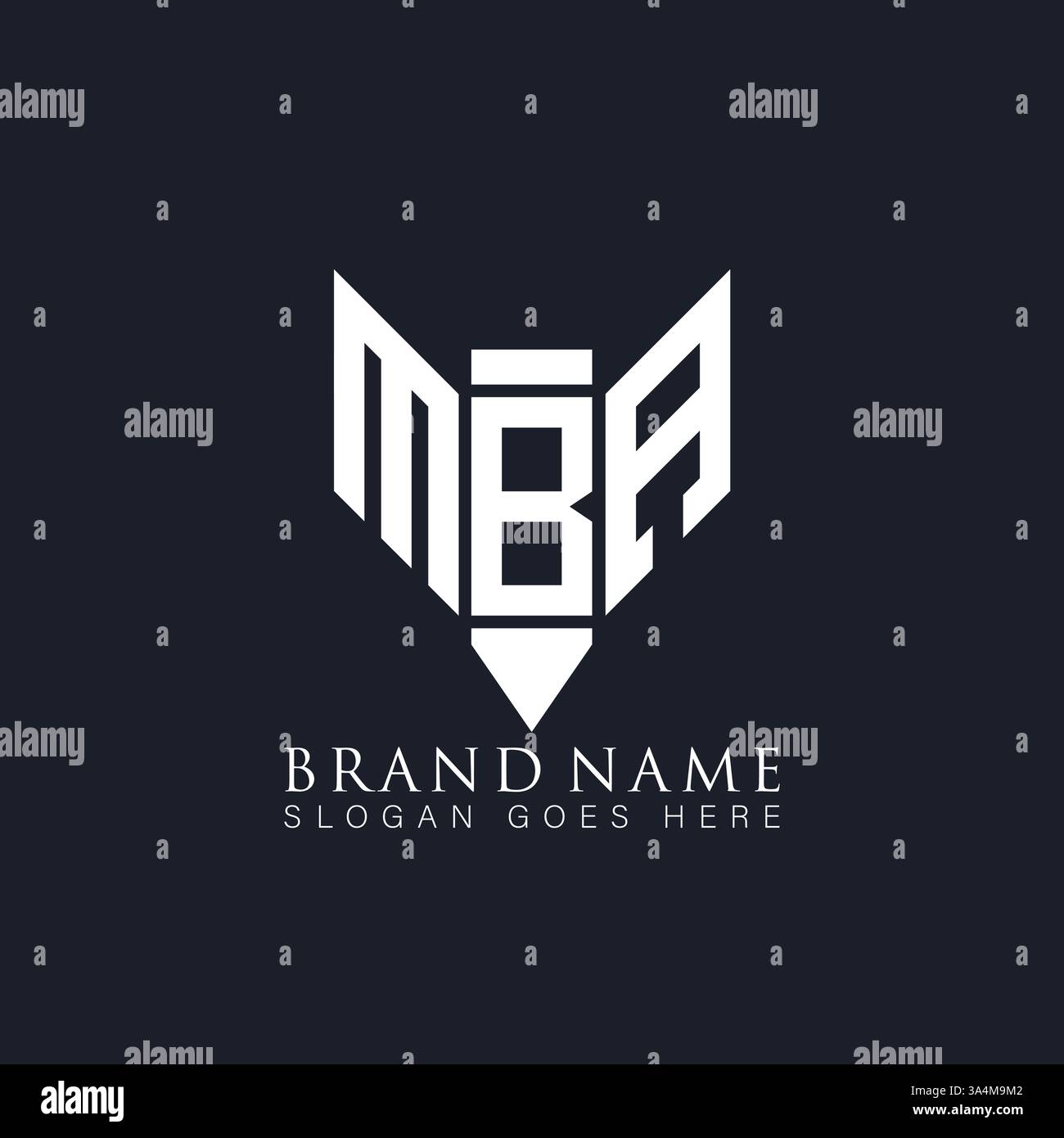 Mba font Stock Vector Images - Alamy