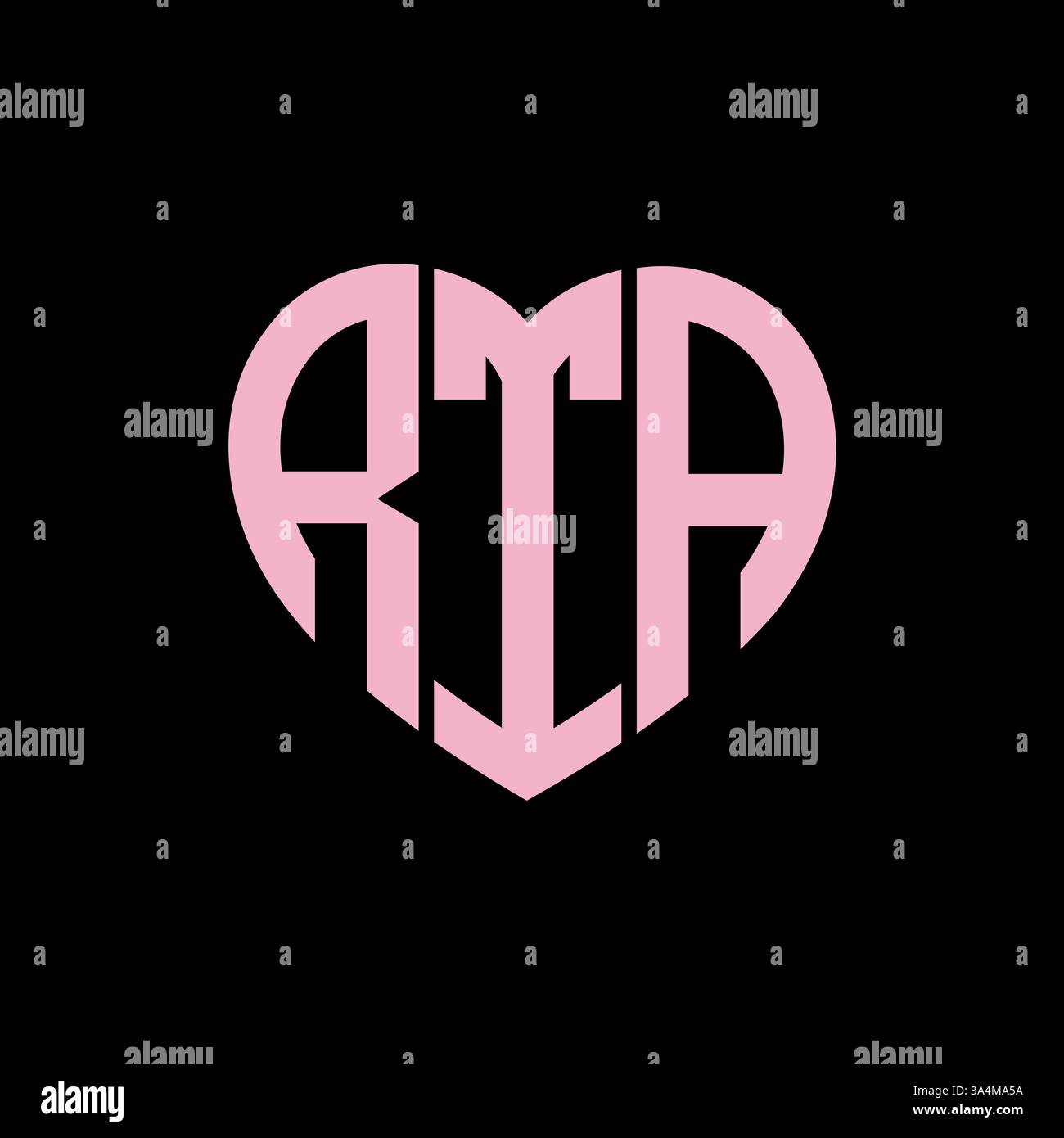 RTA Unique modern flat abstract geometric initials vector letter logo ...