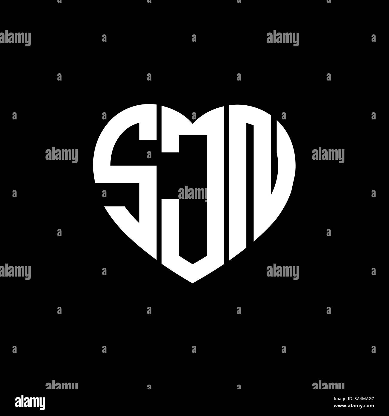 Sjn monogram hi-res stock photography and images - Alamy