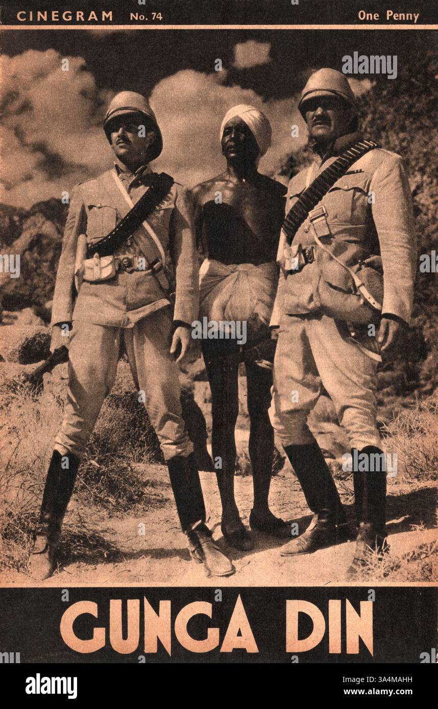 1939 Cinegram magazine No 74 film Gunga Din Stock Photo - Alamy