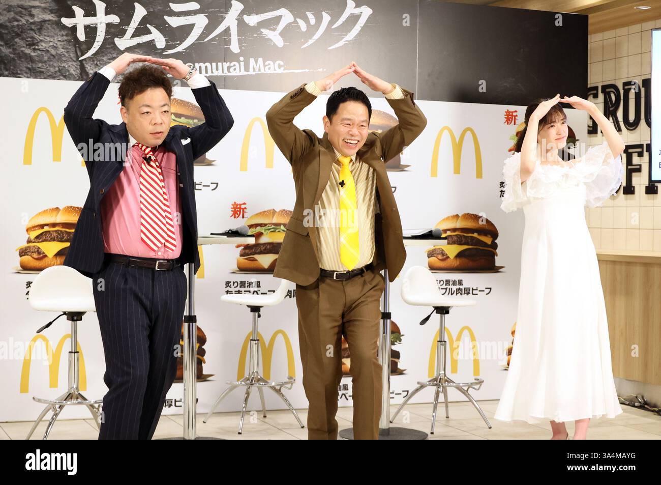 Tokyo, Japan. 19th Mar, 2025. Japanese comedy duo Daian members Yusuke ...
