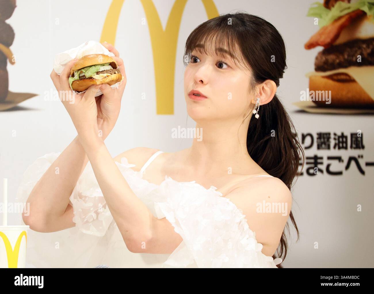 Tokyo, Japan. 19th Mar, 2025. Japanese actress Sayuri Matsumura attends a promotional event of ...