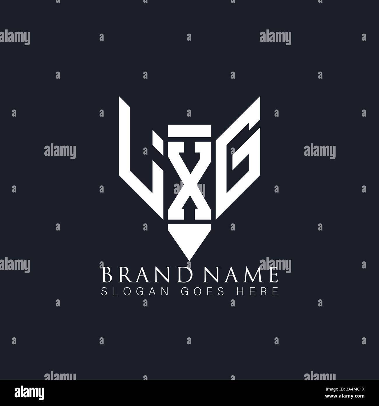 Lxg logo design hi-res stock photography and images - Alamy
