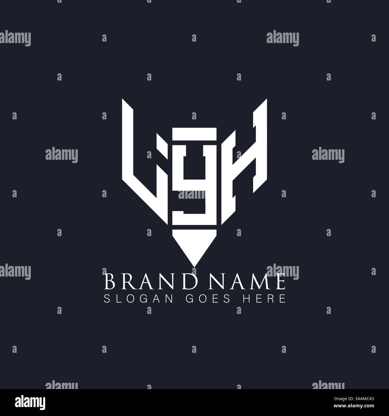 Lyh logo design hi-res stock photography and images - Alamy