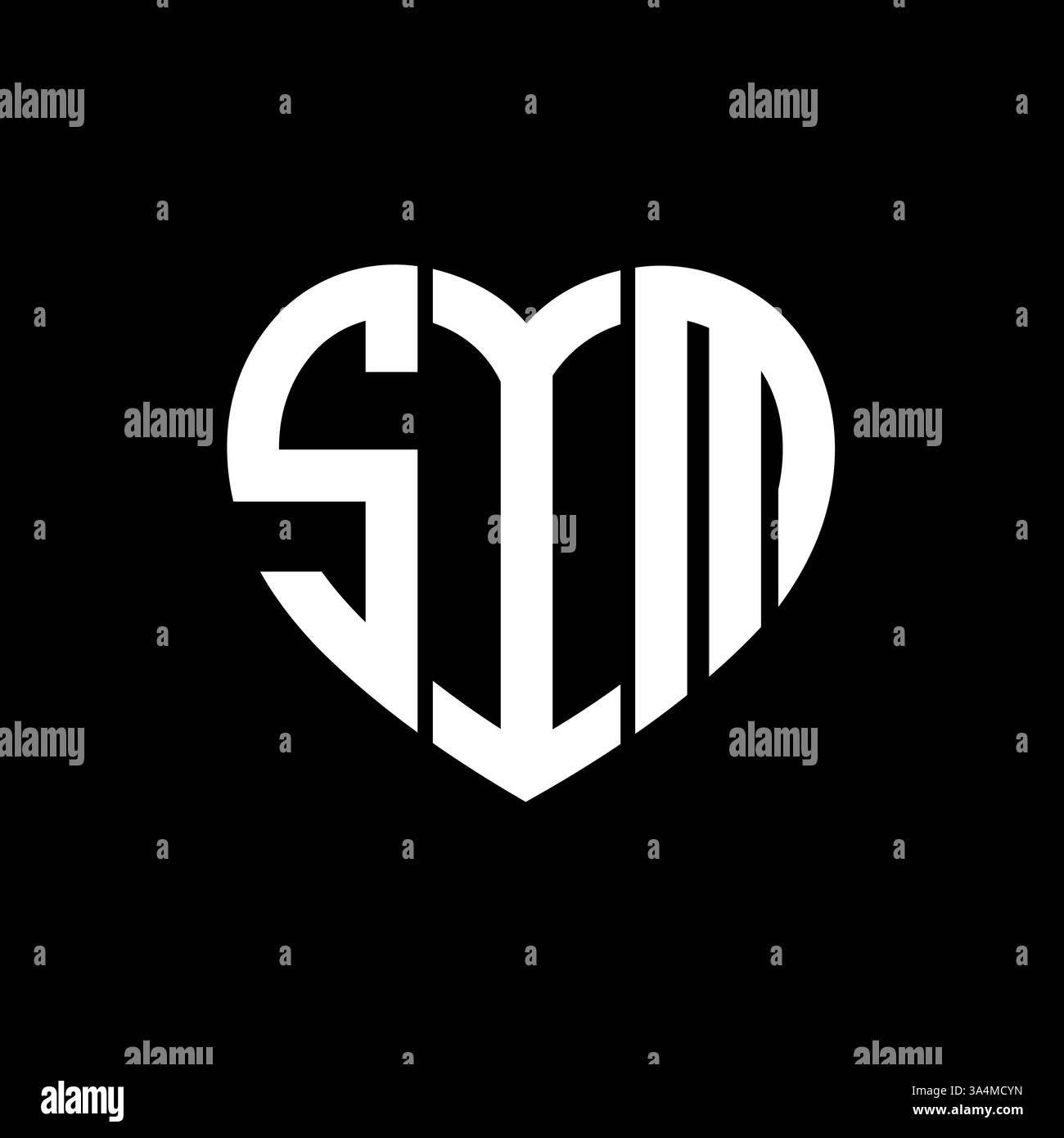 Sim monogram hi-res stock photography and images - Alamy