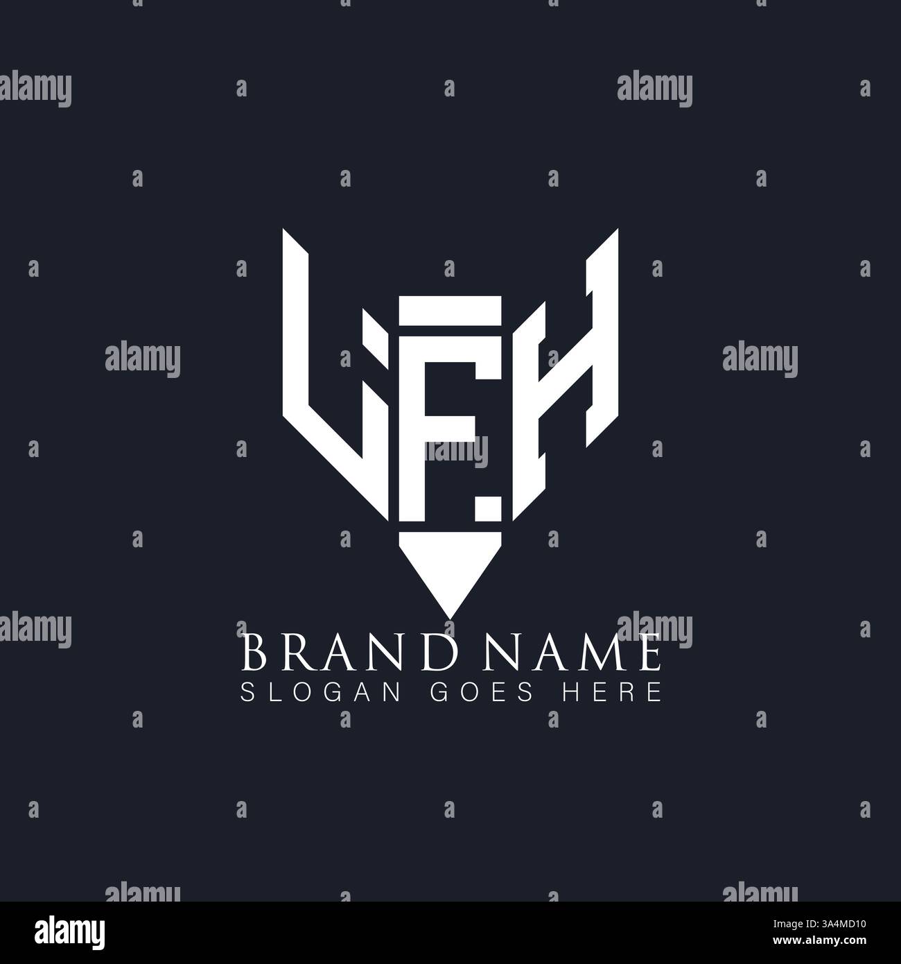 Lfh logo design hi-res stock photography and images - Alamy