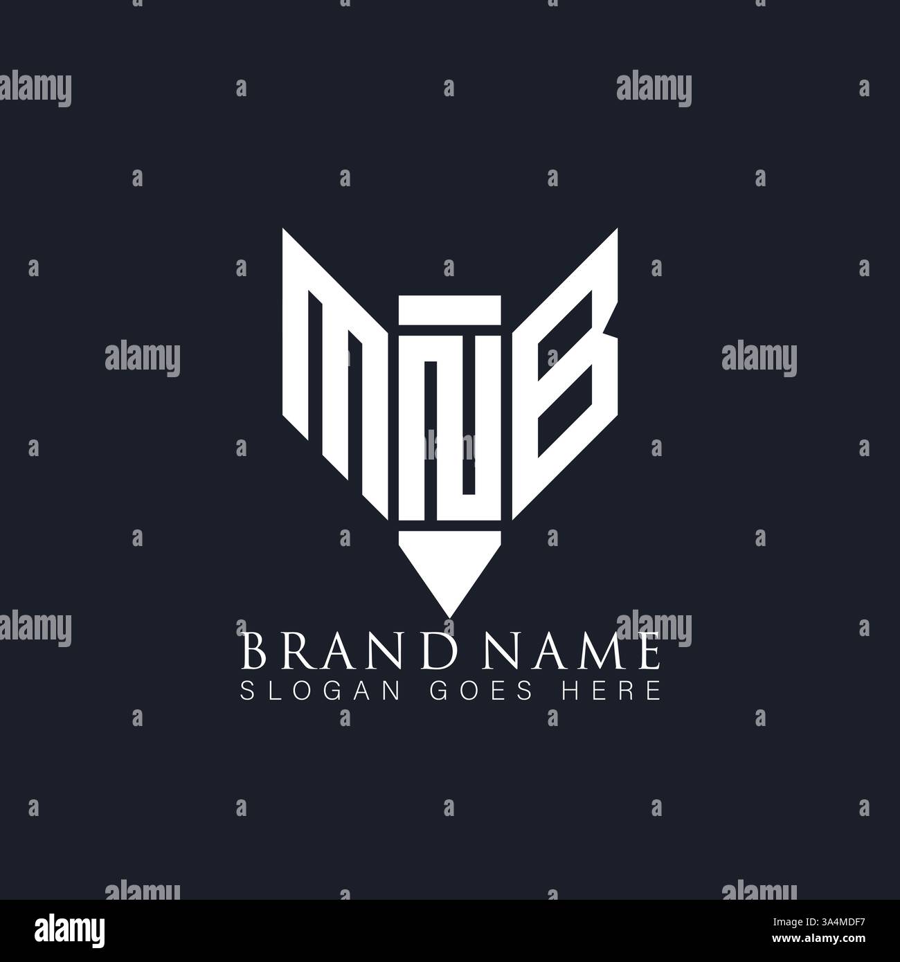 Mnb monogram hi-res stock photography and images - Alamy