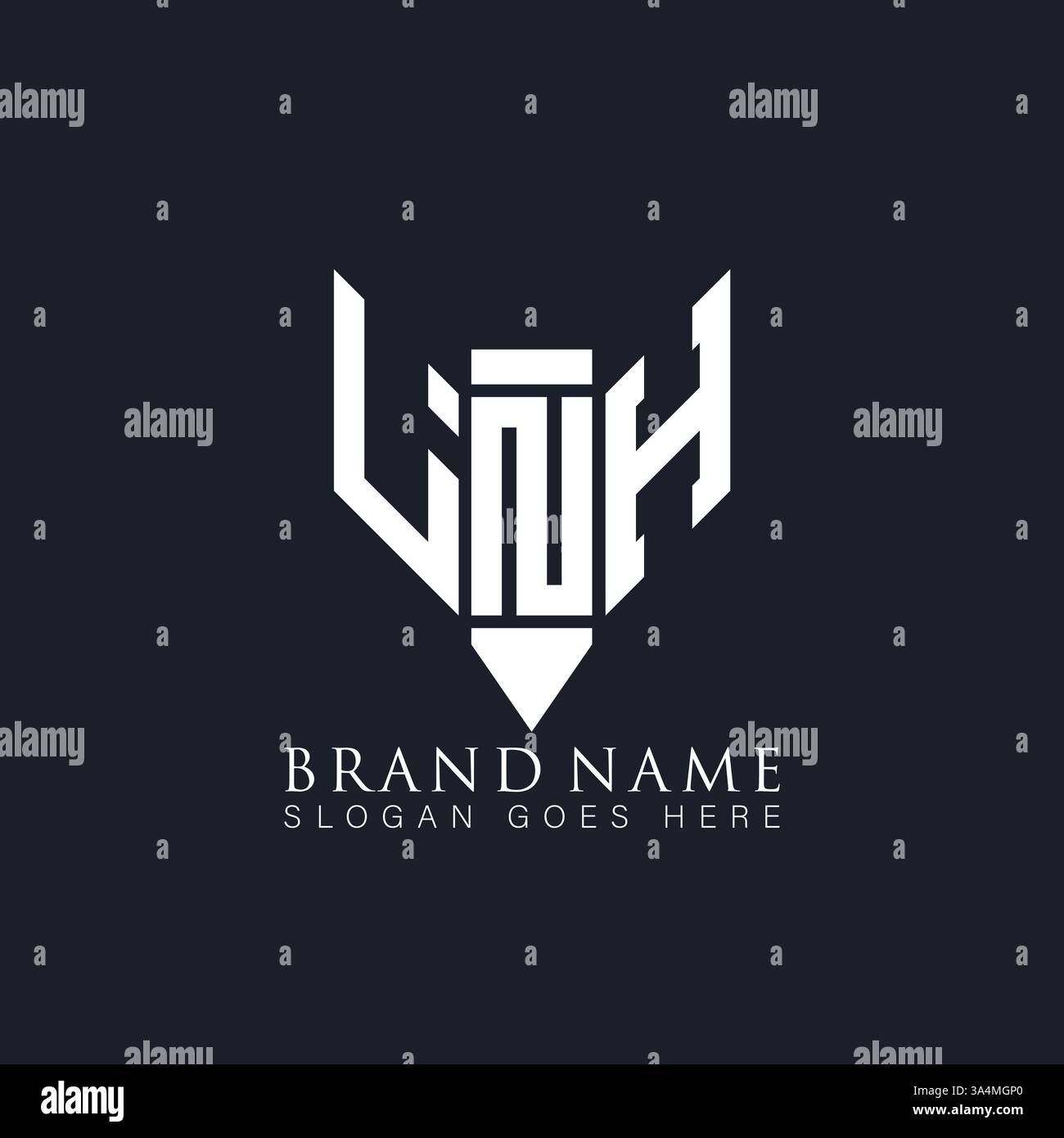 Lnh monogram Stock Vector Images - Alamy