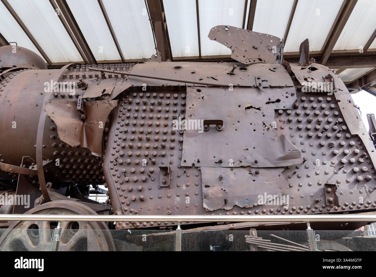 Peace Train locomotive at the DMZ near Third Infiltration Tunnel in ...