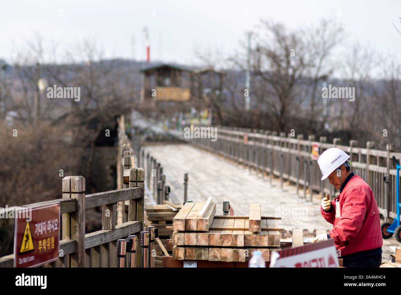 Freedom bridge at the DMZ near Third Infiltration Tunnel in Korean ...