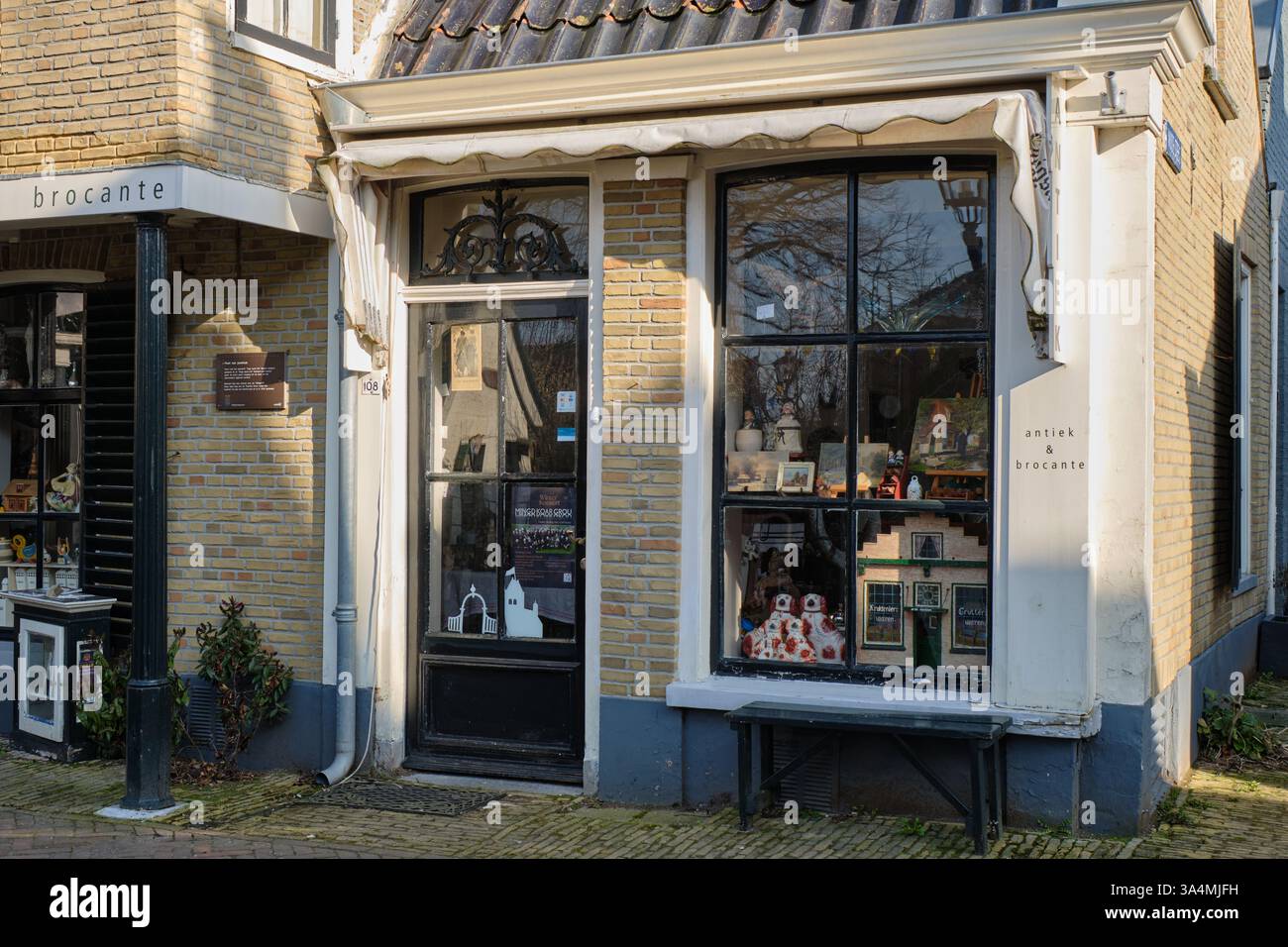 March 10, 2025 - Grou-Netherlands: Charming antique and brocante shop ...