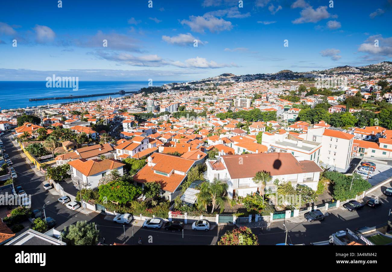 Aerial view of Funchal Stock Photo - Alamy
