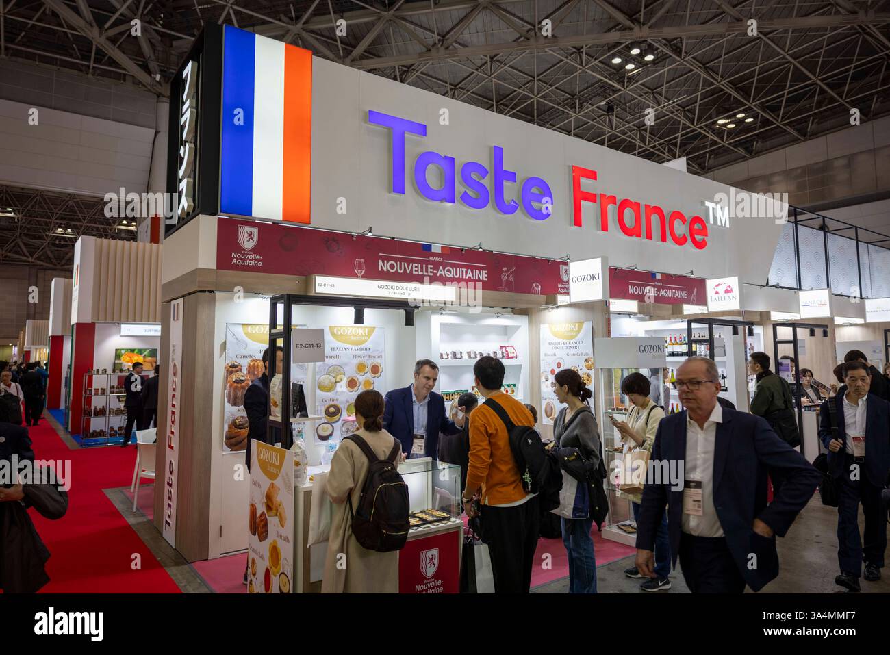 French exhibition pavilion at FoodEx Japan 2025 in Tokyo Big Sight ...