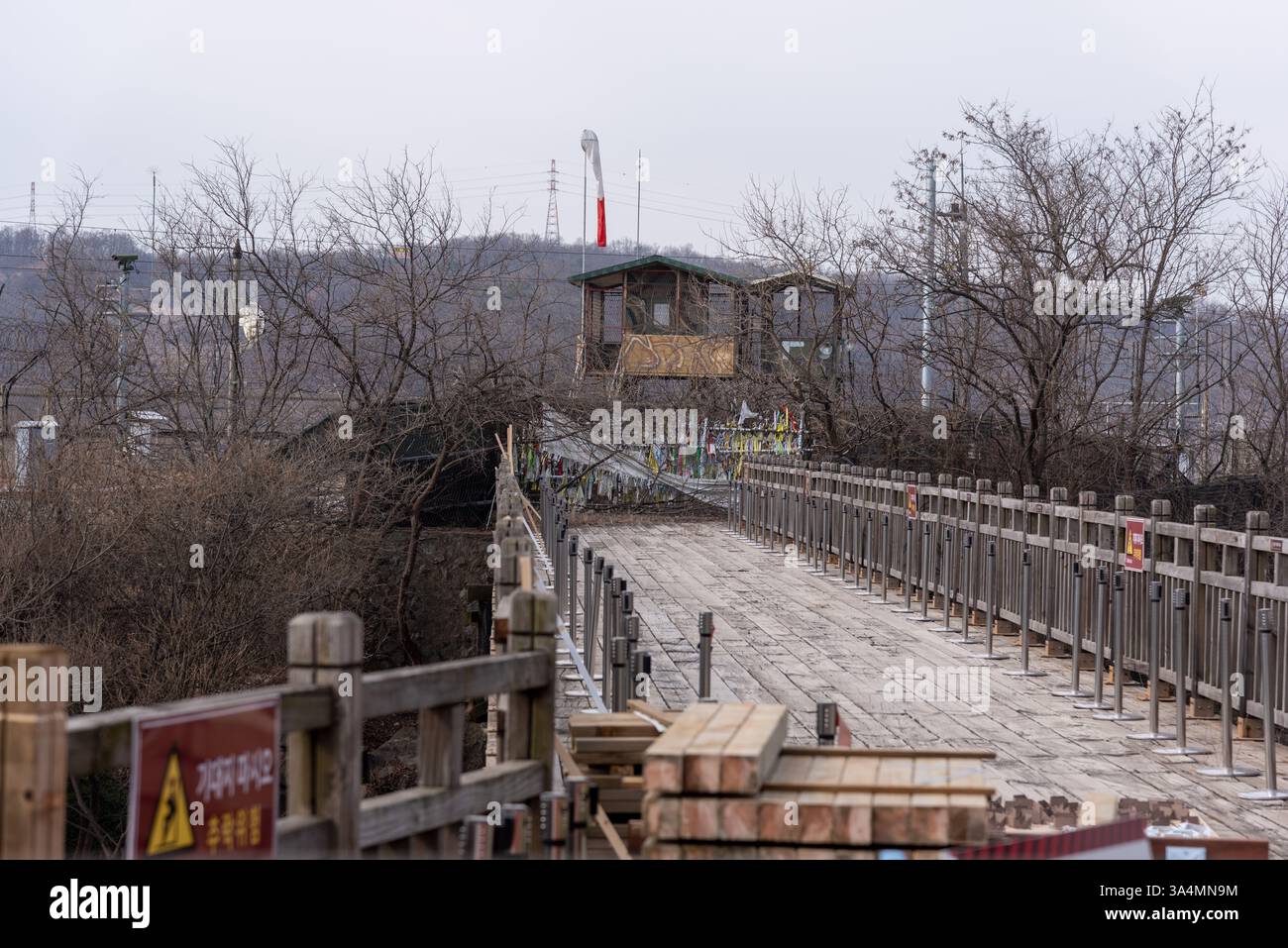 Freedom bridge at the DMZ near Third Infiltration Tunnel in Korean ...