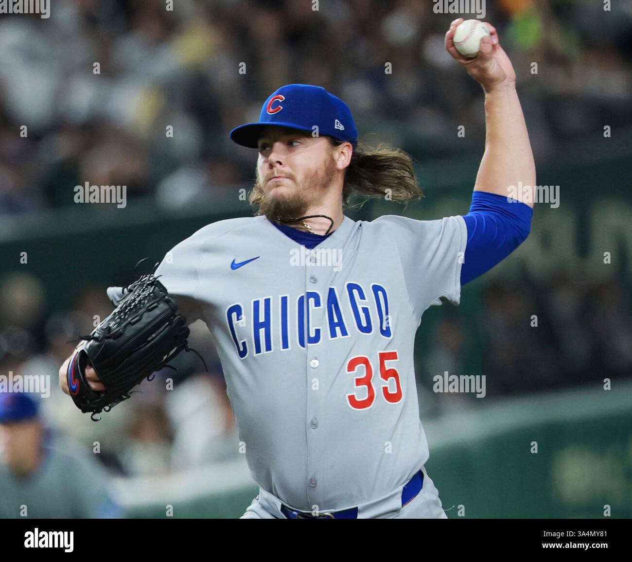 Justin Carl Steele of Chicago Cubs throws a ball as a starter in the ...