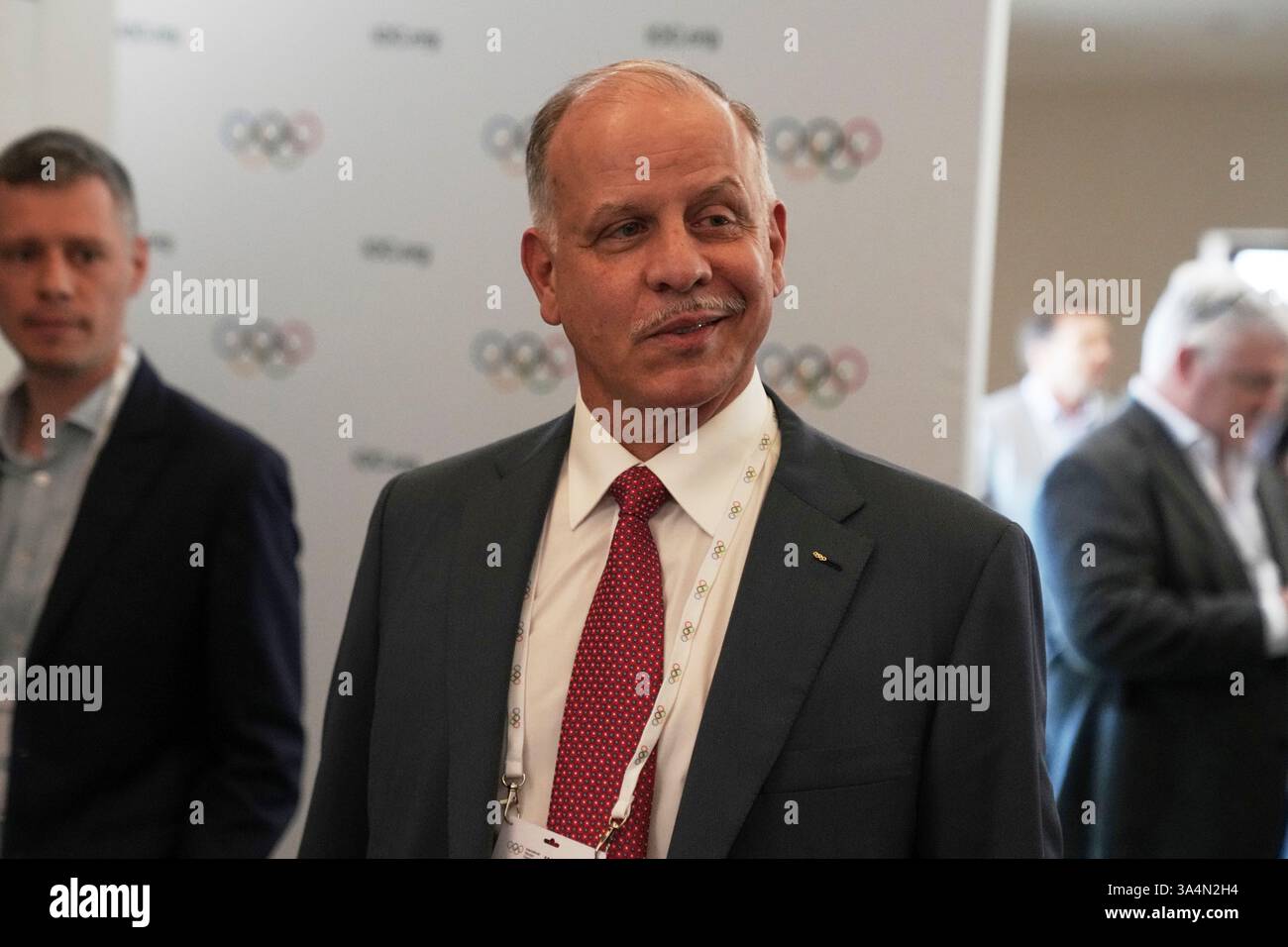 Candidate to the presidency of the IOC Prince Feisal Al-Hussein arrives ...