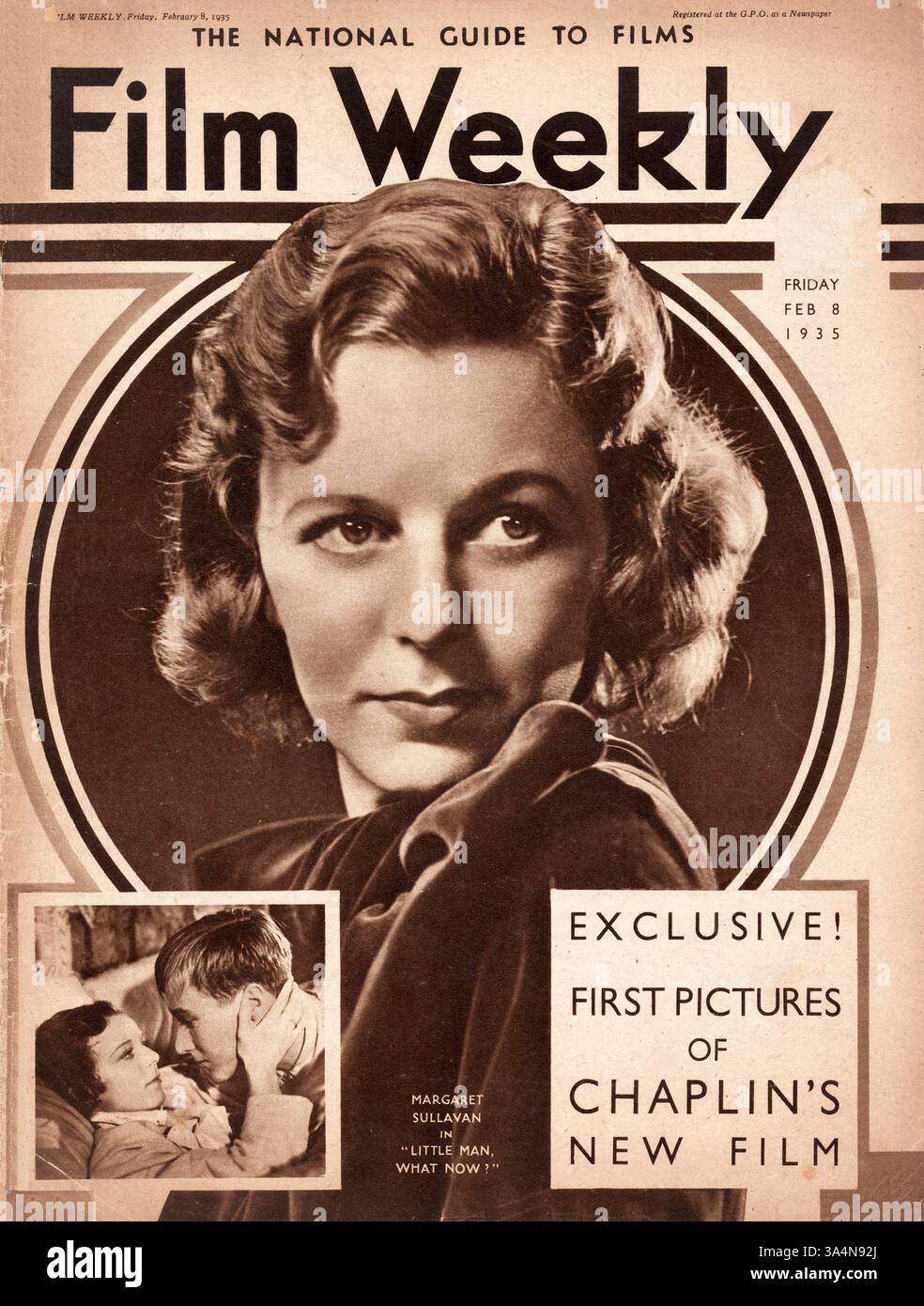 1935 film weekly actress margaret sullavan hi-res stock photography and images - Alamy