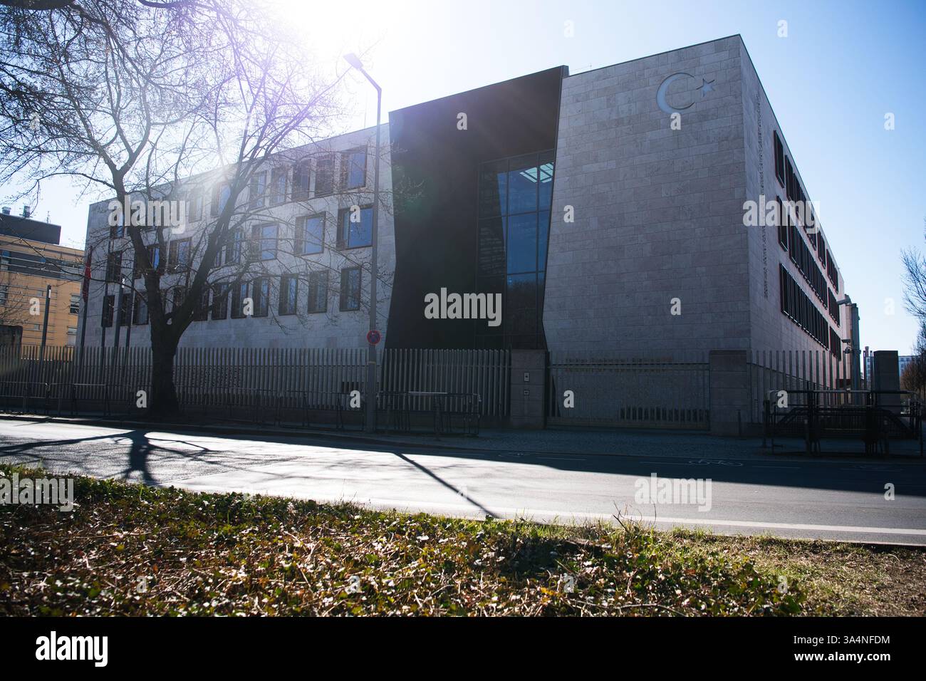 Istanbul, Turkey. 19th Mar, 2025. The Turkish embassy building. The ...