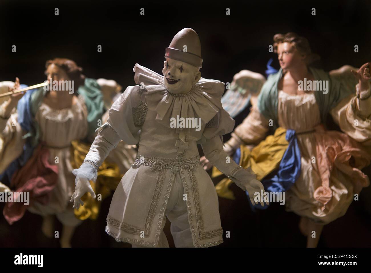 Nov. 3, 2014 - Naples, Italy - Souvenir shops in presepi street in ...