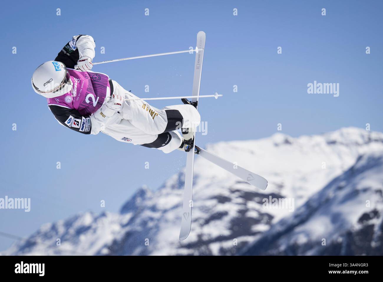 Japan's Ikuma Horishima competes in the men's moguls at the Freestyle ...