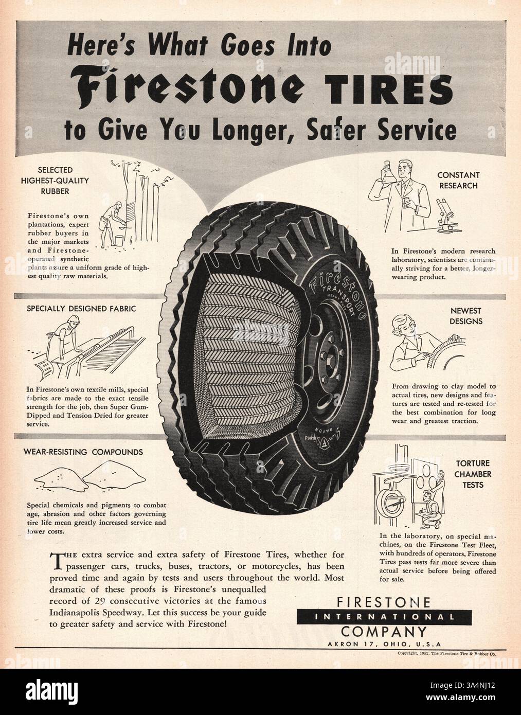Firestone tire advert hi-res stock photography and images - Alamy