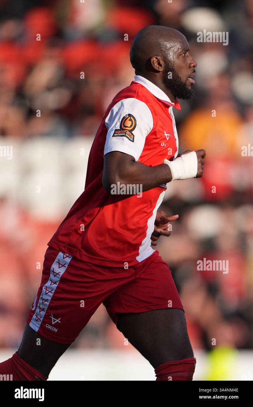 Kidderminster Harriers' Amari Morgan-Smith during the Vanarama National ...