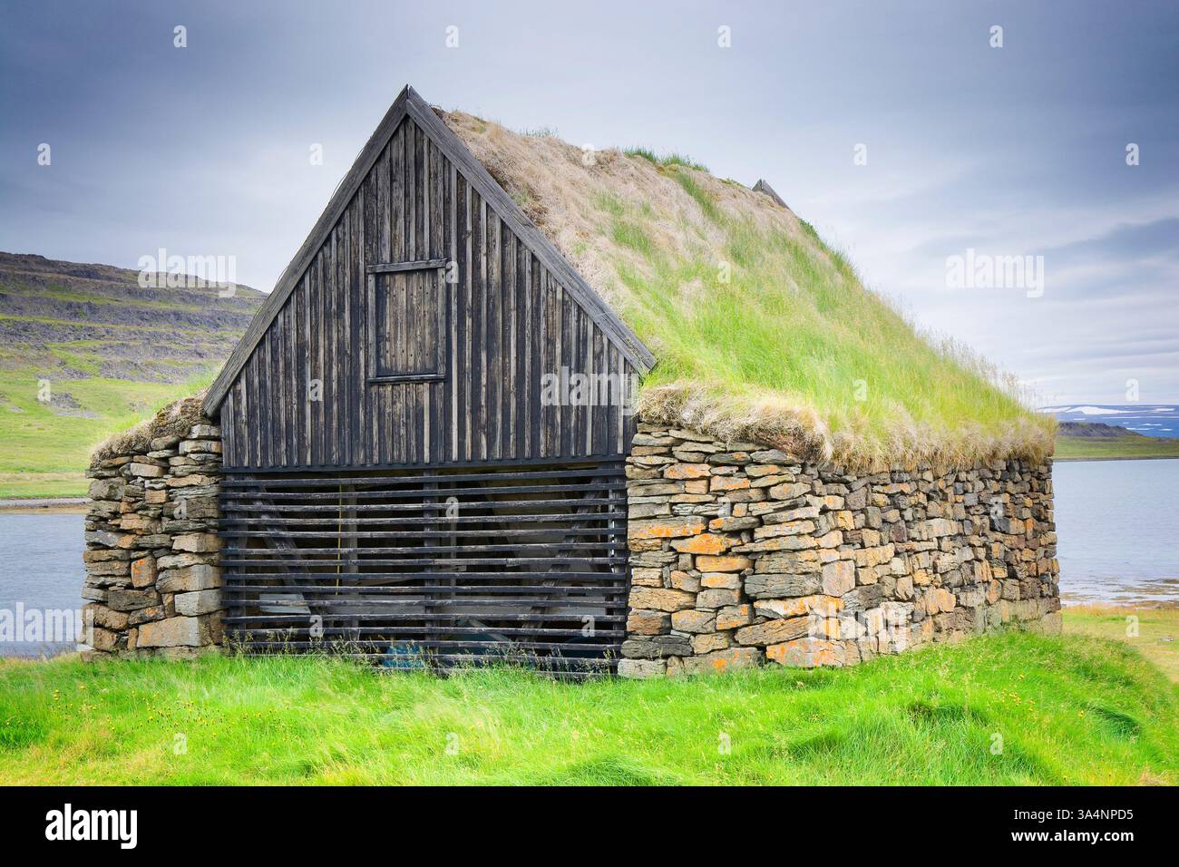 Fiskihjallar in Vatnsfjörður – traditional fish drying house on the ...