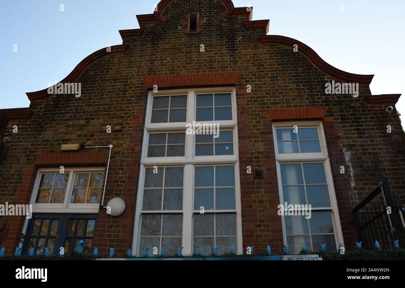 Side view, Alexandra Primary School, Wood Green, London, United Kingdom ...