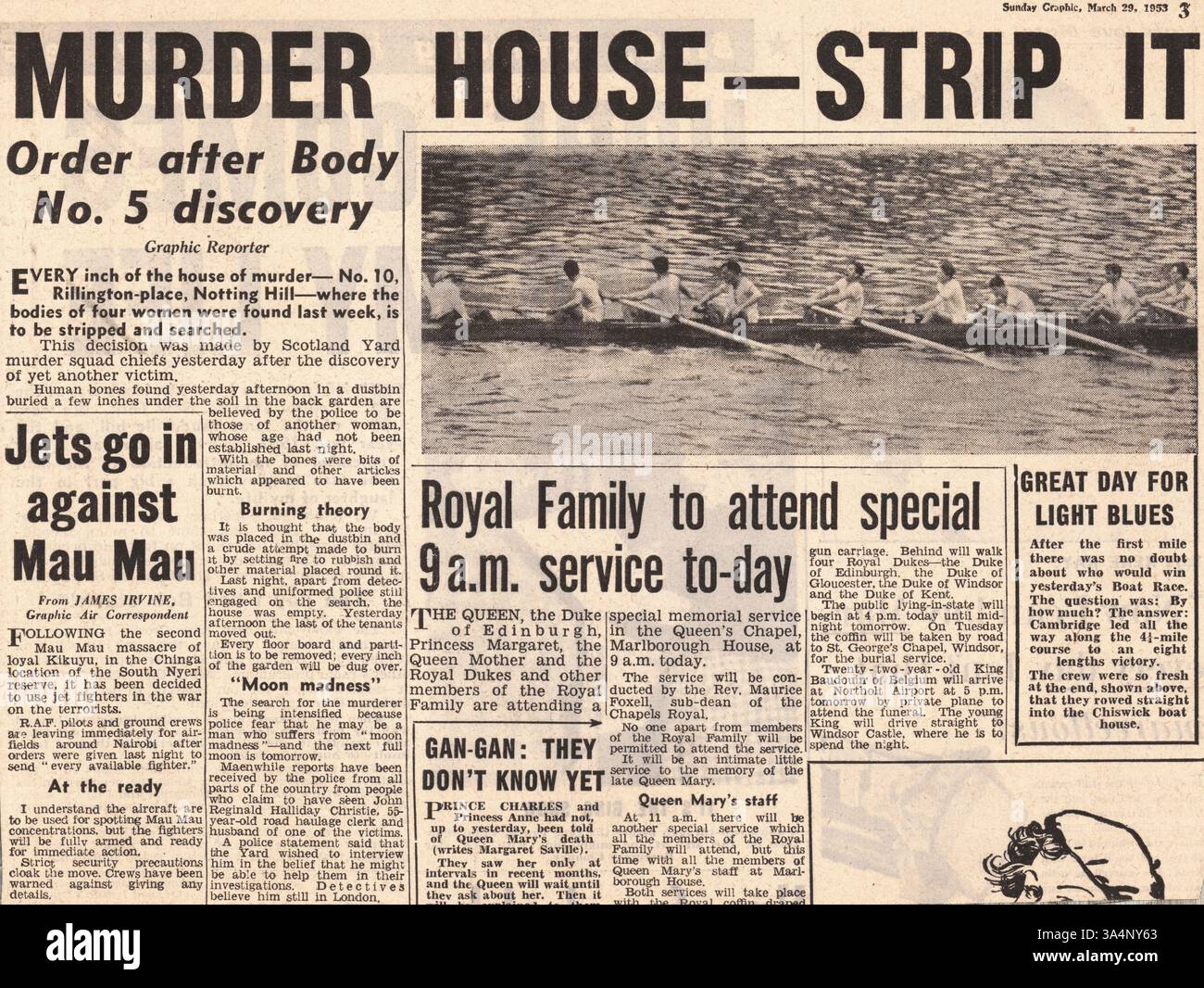 1953 sunday graphic 10 rillington place murders hi-res stock ...