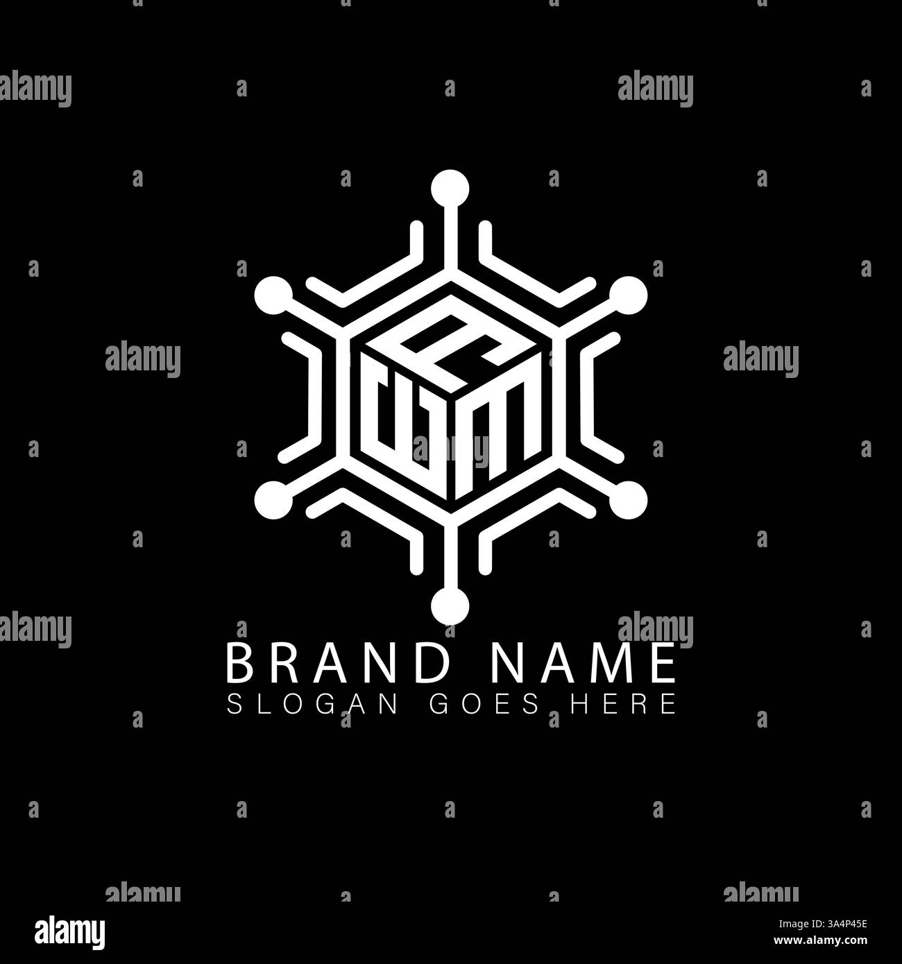 Awm logo design hi-res stock photography and images - Alamy