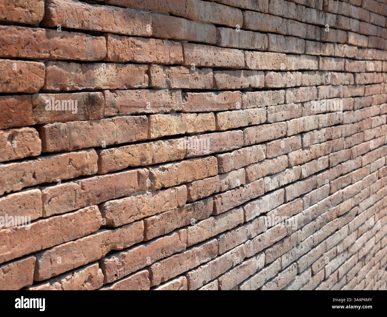 Red Bricks wall Pattern for Background Stock Photo - Alamy