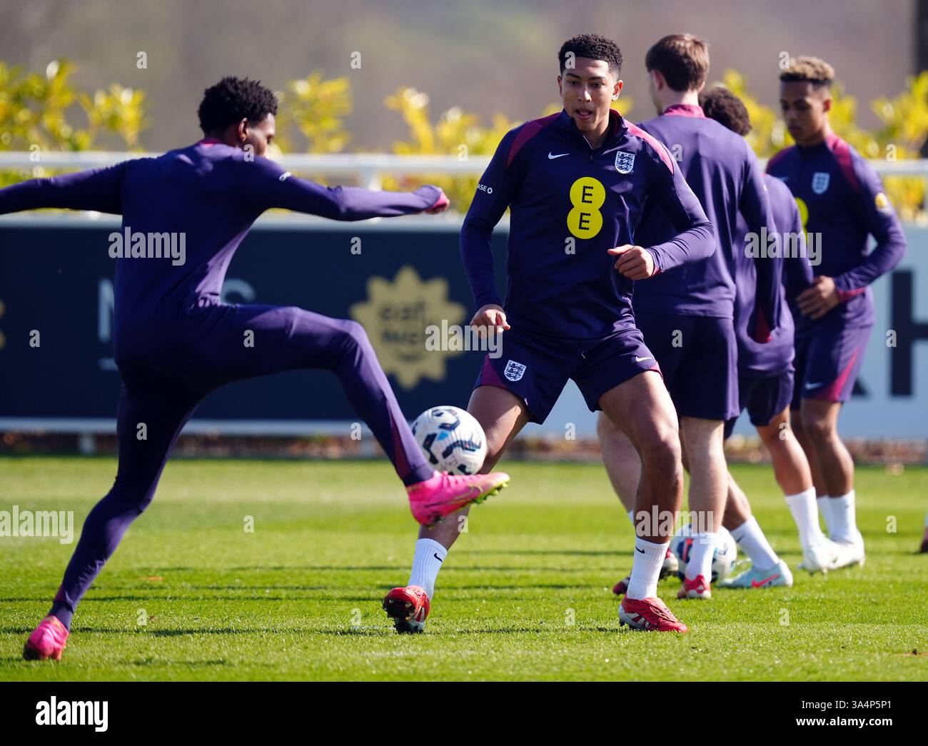 England U21's Jobe Bellingham during a training session at St. George’s ...