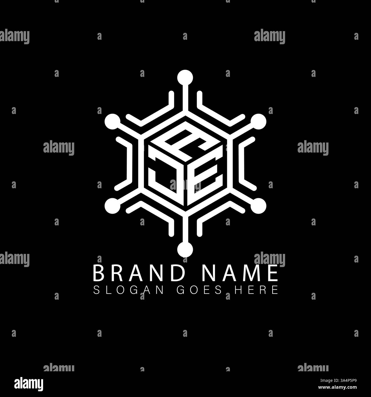 Aje logo design Stock Vector Images - Alamy