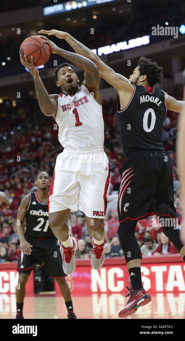 Dec. 30, 2014 - Trevor Lacey (1) of North Carolina State shoots for the ...