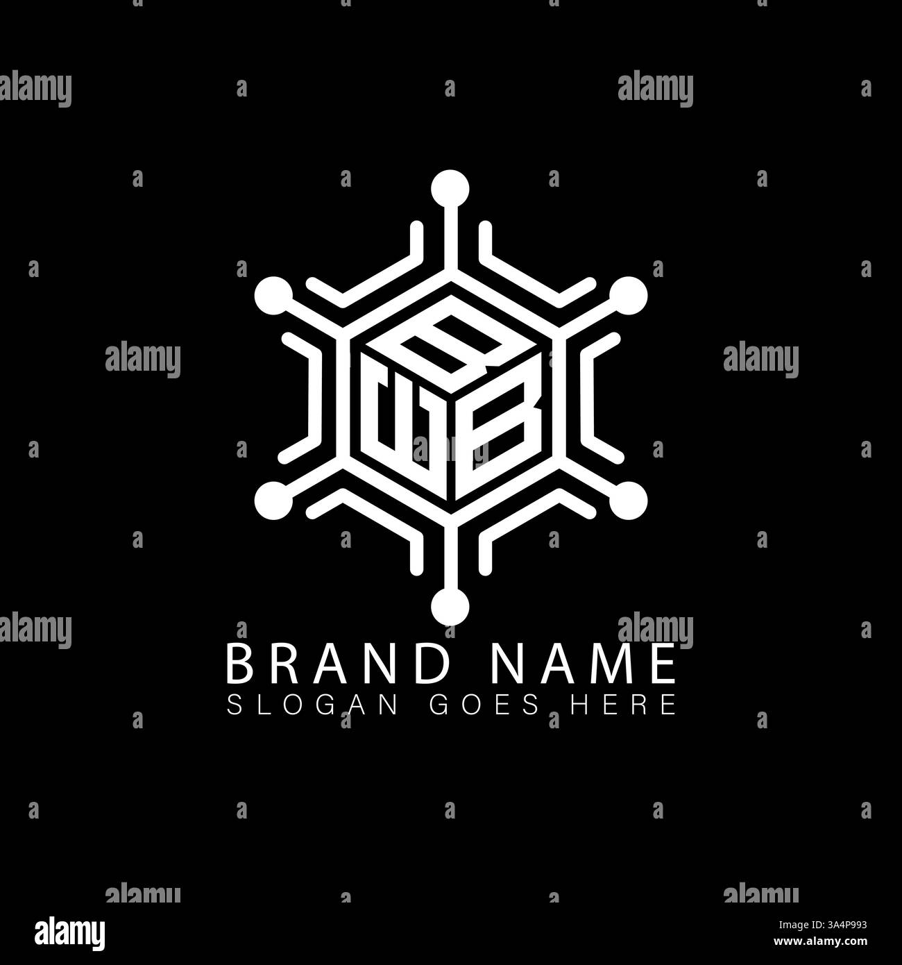 Bwb logo design Stock Vector Images - Alamy