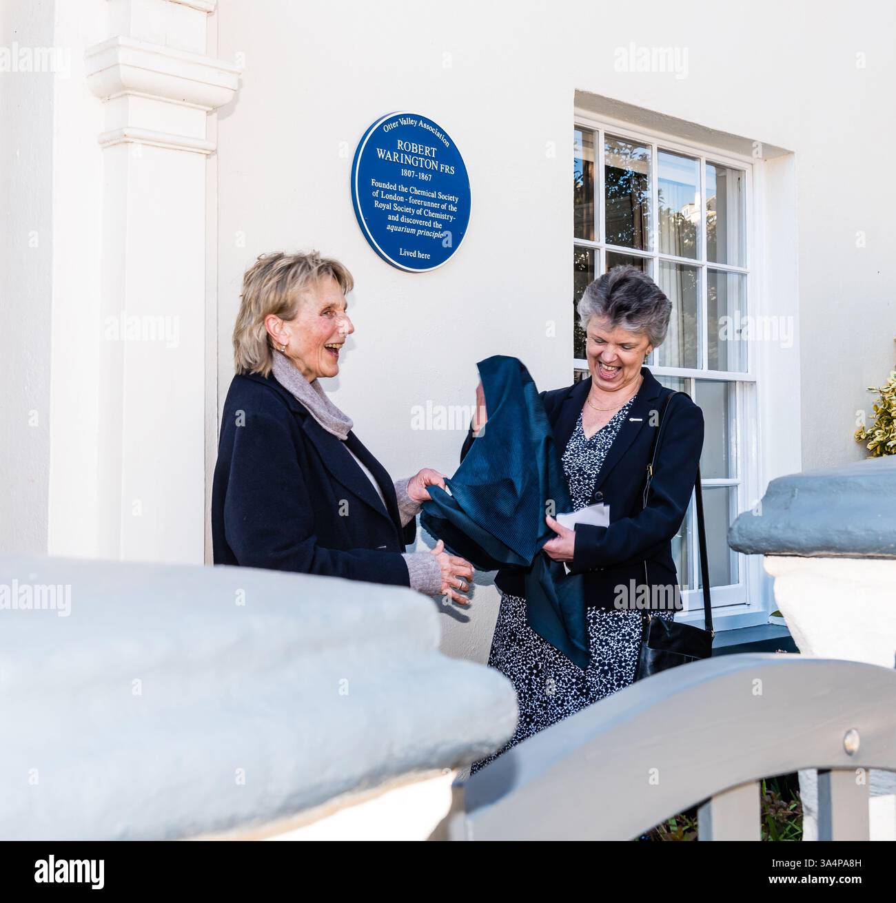 Unveiling a Blue Plaque to celebrate the life of Robert Warington Stock ...