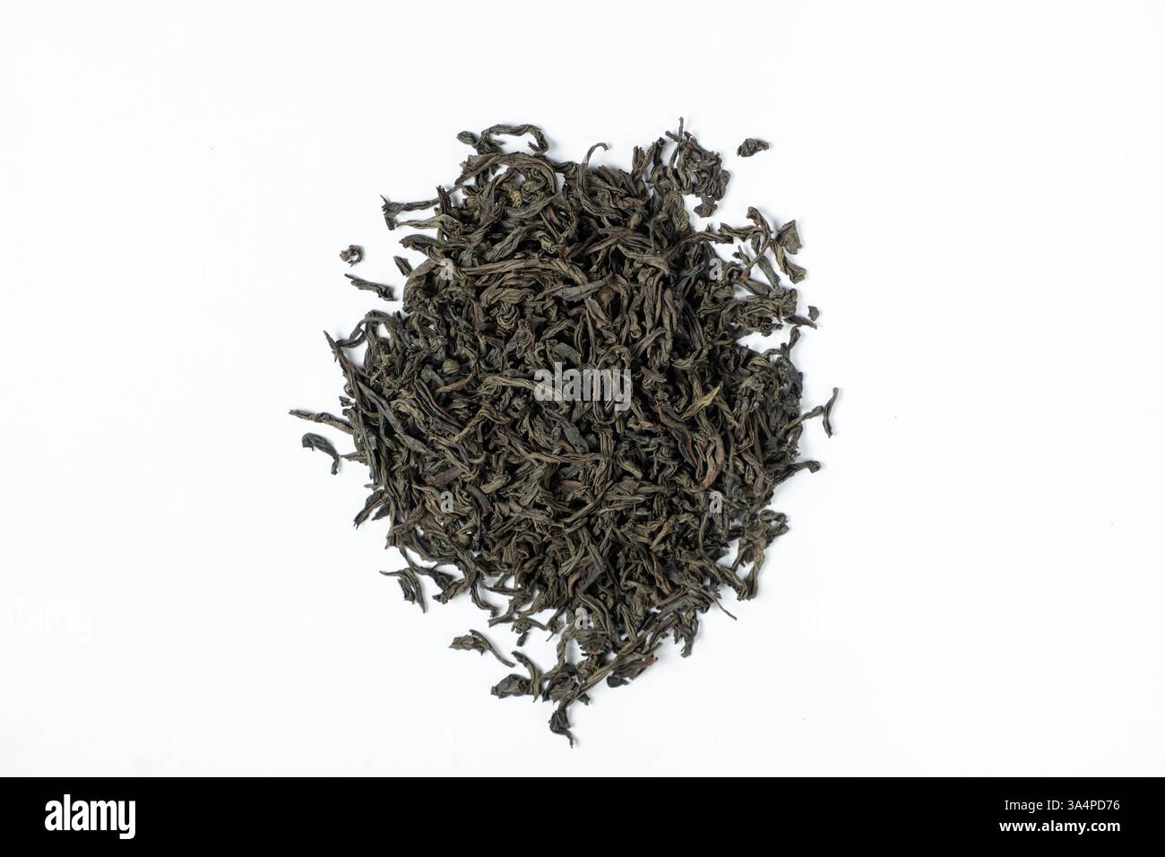 Loose Leaf Ruhunu Black Tea Top View on White Background Stock Photo ...