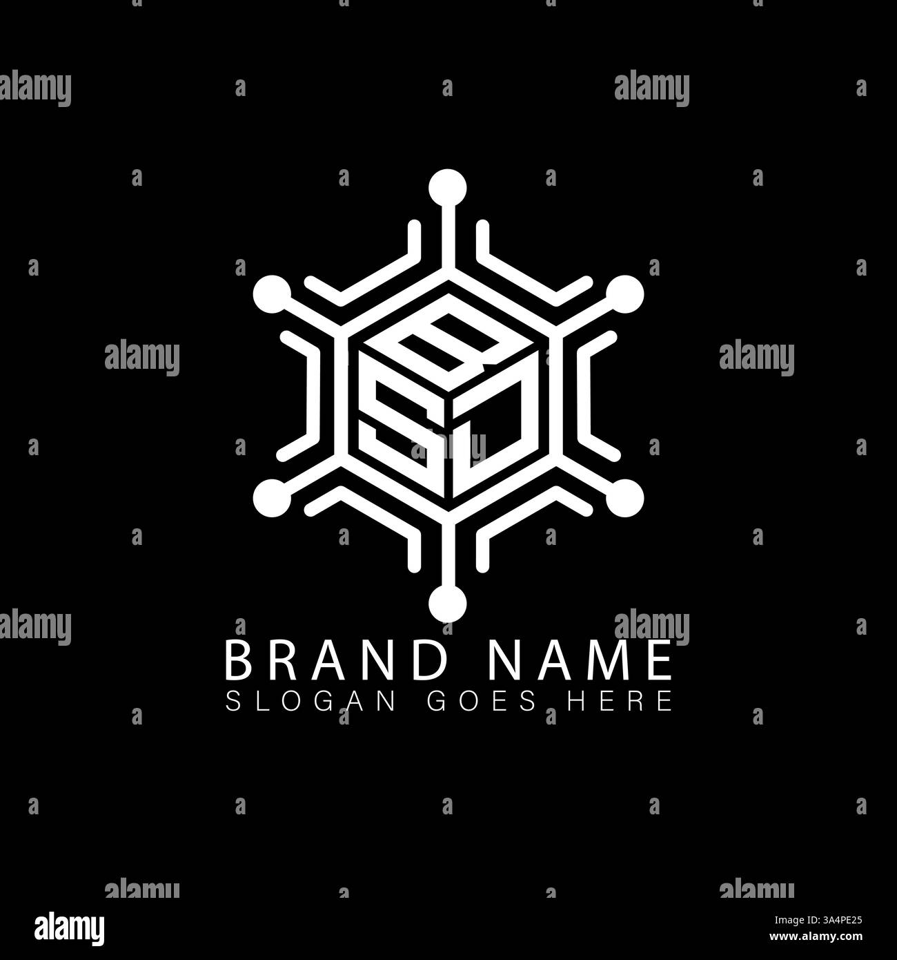 Bsd monogram Stock Vector Images - Alamy