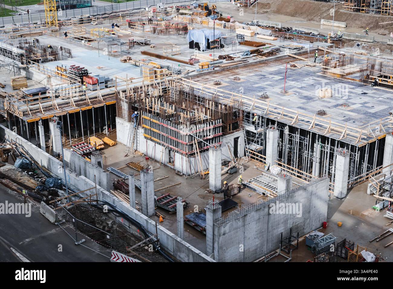 Milan, Italy. 19th Mar, 2025. Milan, The construction site of the ...