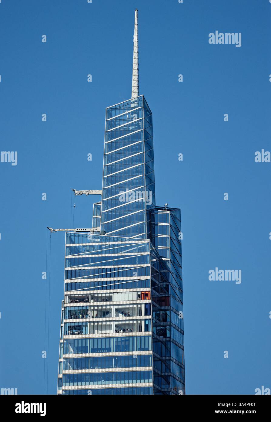 View on high: Supertall One Vanderbilt’s tapered tower is clad in terra ...