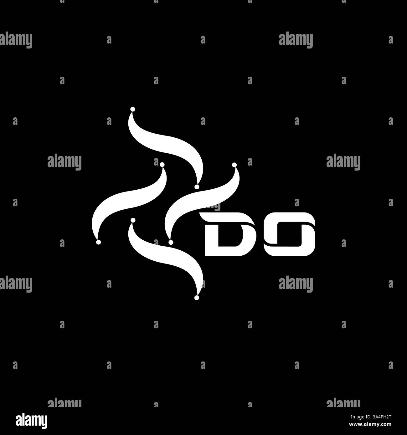 DO Unique modern flat abstract geometric initials vector letter logo ...