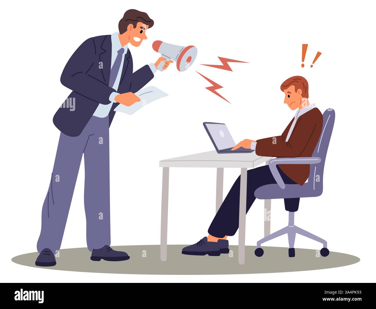 Manager annoyed Stock Vector Images - Alamy