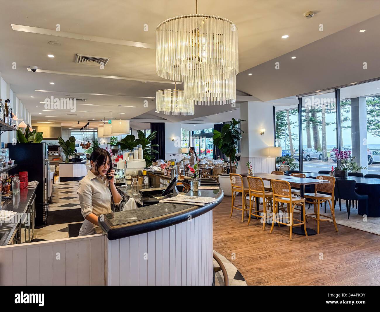 The restaurant inside the Manly Pacific Hotel in Sydney Australia ...