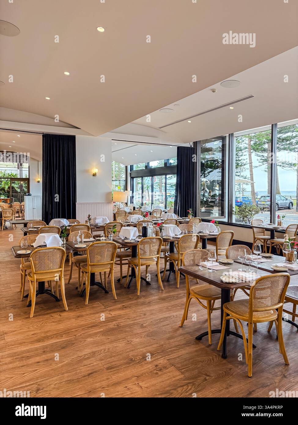 Dining room of the Bistro Manly restaurant inside the Manly Pacific ...