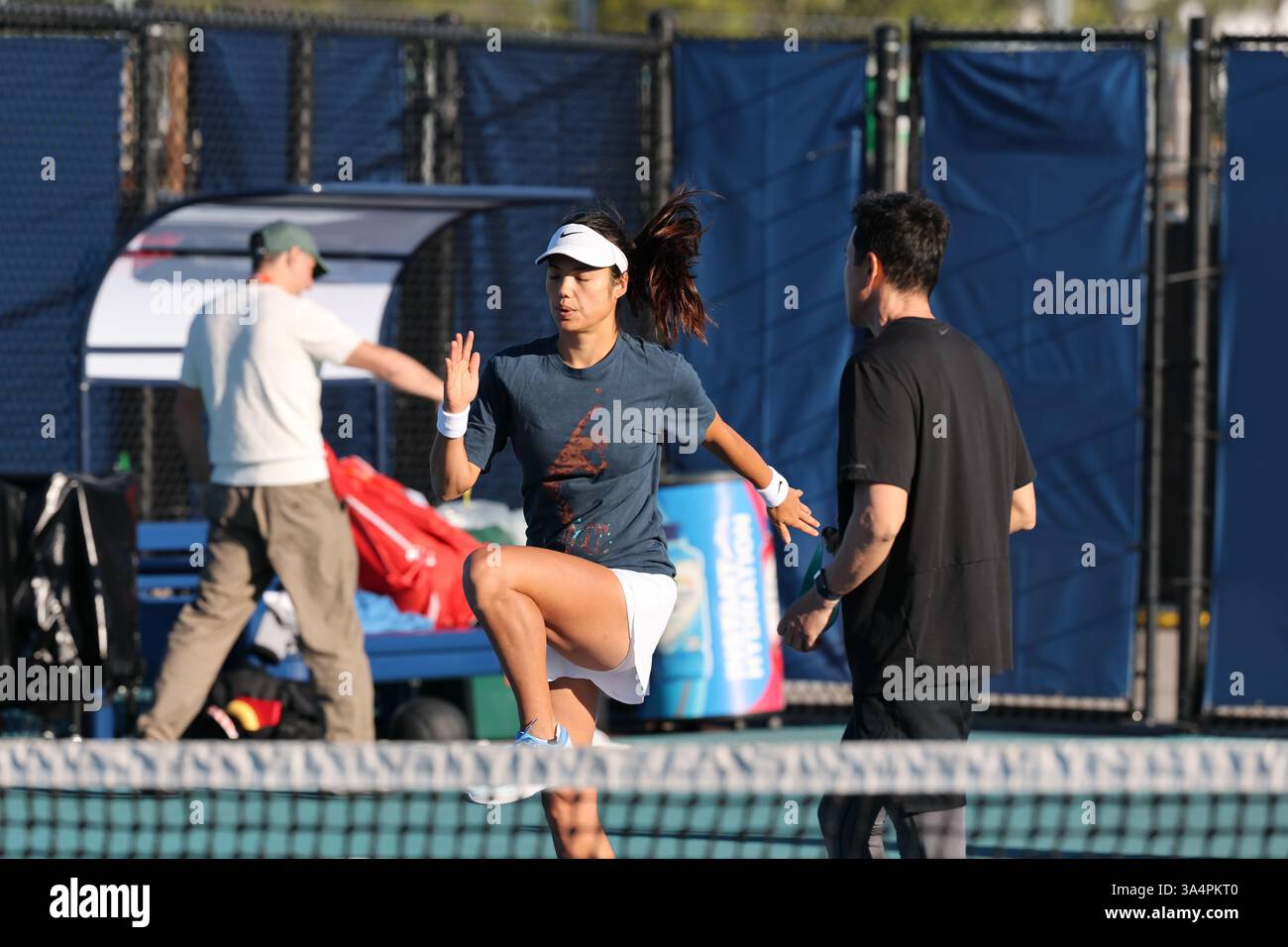 Miami Gardens, Florida, USA. 18th Mar, 2025. Emma Raducanu on Day 1 of ...