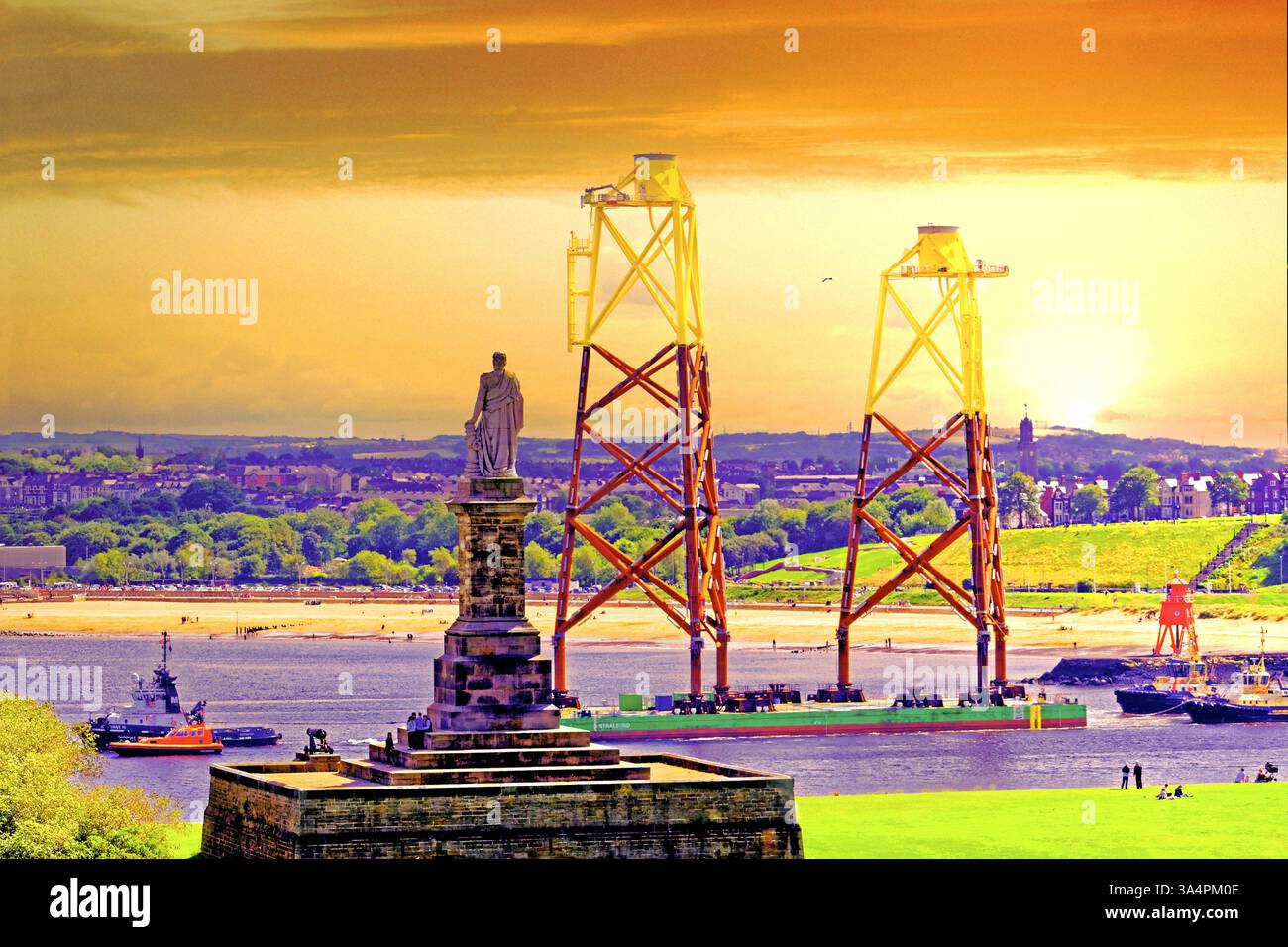 Wind turbine tops under delivery from Smulders Howdon Tyneside yard to ...