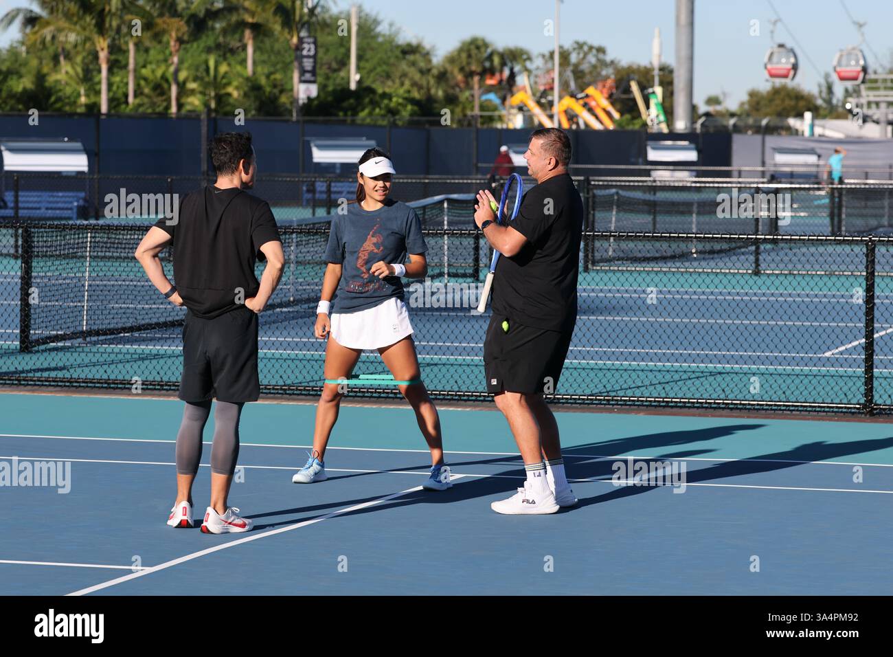 Miami Gardens, Florida, USA. 18th Mar, 2025. Emma Raducanu on Day 1 of ...